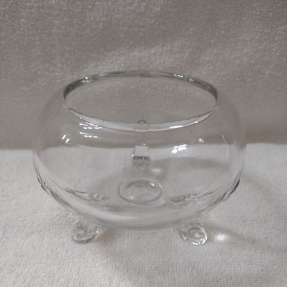 Viking glass | Accents | Vintageviking Glassfloralite Flower Bowl Clear ...